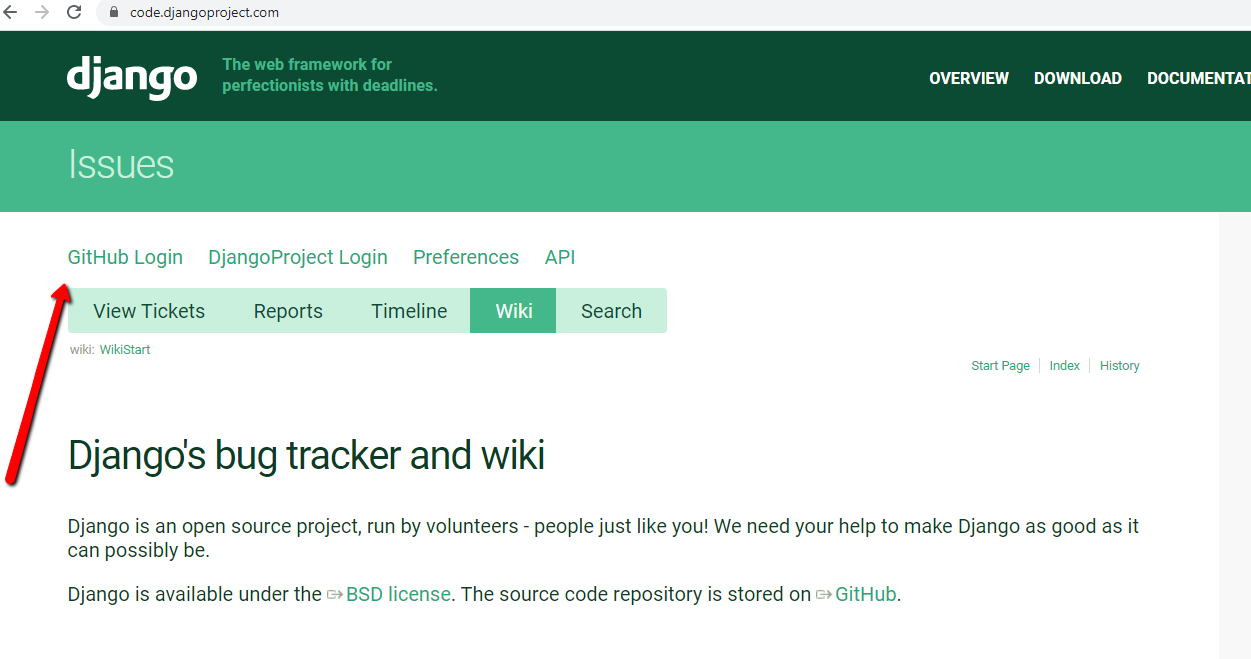 Keep https://code.djangoproject.com/ login · Issue #972 · django/djangoproject.com · GitHub