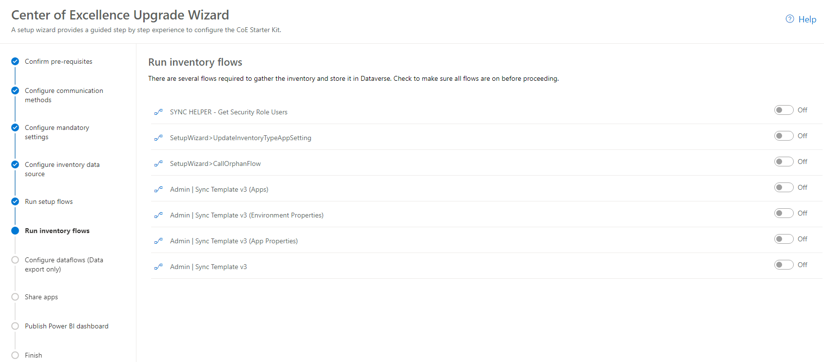 [CoE Starter Kit - QUESTION] Troubleshooting error messages when turning on COE flows · Issue ...