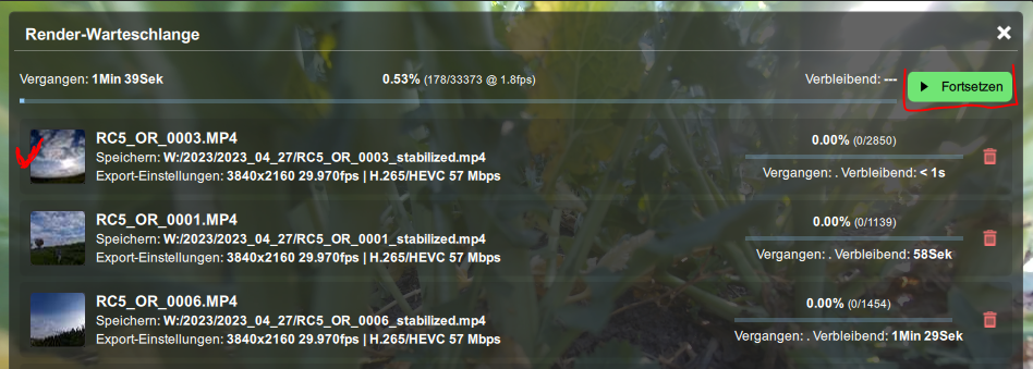 Render queue doesn't stop after exporting single video · Issue #637 · gyroflow/gyroflow · GitHub