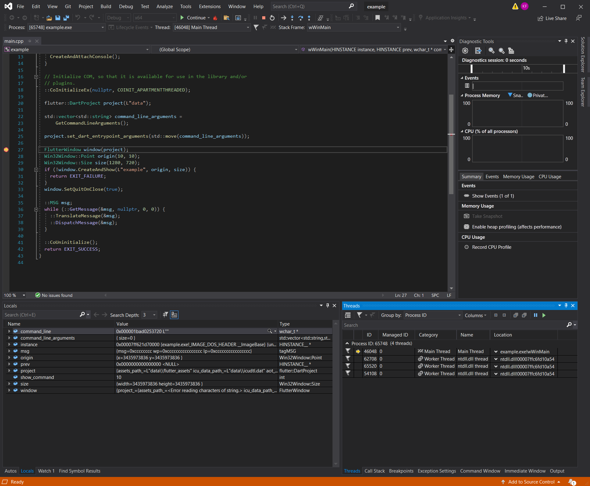 Flutter engine doesn't clean up when closing on Windows Desktop · Issue #113220 · flutter ...