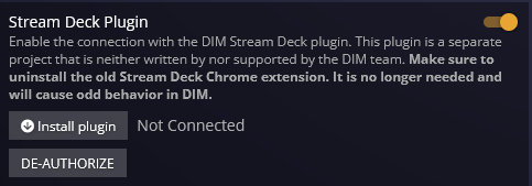 Streamdeck Plugin updated but DIM insists it's out of date · Issue #9246 · DestinyItemManager ...