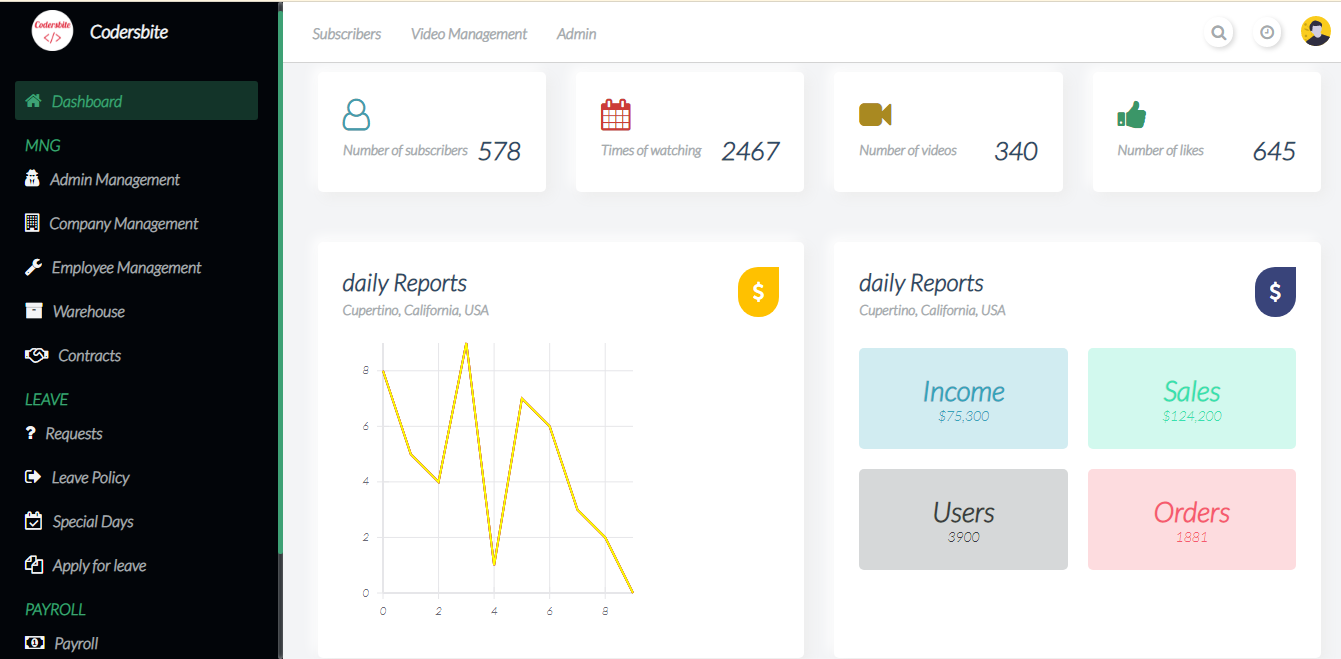 GitHub - tubaozyurt93/Admin-Dashboard: React Admin Dashboard