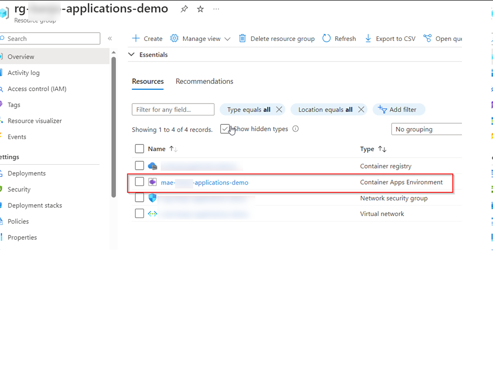 Managed App Environments creating internal LoadBalancer and public IP in a different random ...