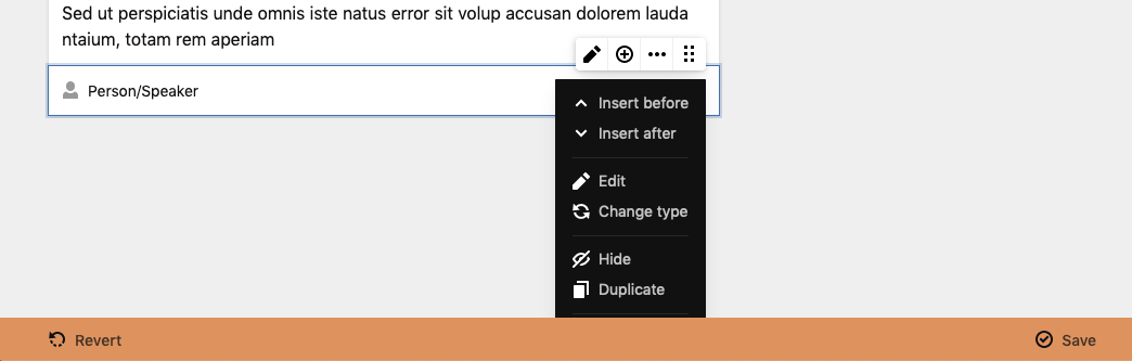 [Blocks] UI: Context menu obscured by Revert/Save bar · Issue #3080 · getkirby/kirby · GitHub