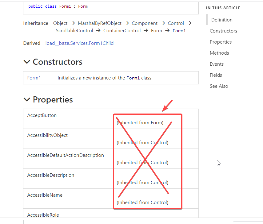 Exclude Inherited from Control members · Issue #1013 · EWSoftware/SHFB · GitHub