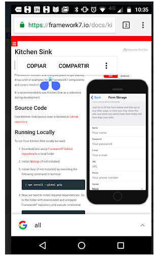 [v3] Android - Inputs don't have contextMenu to copy/paste data · Issue #2567 · framework7io ...