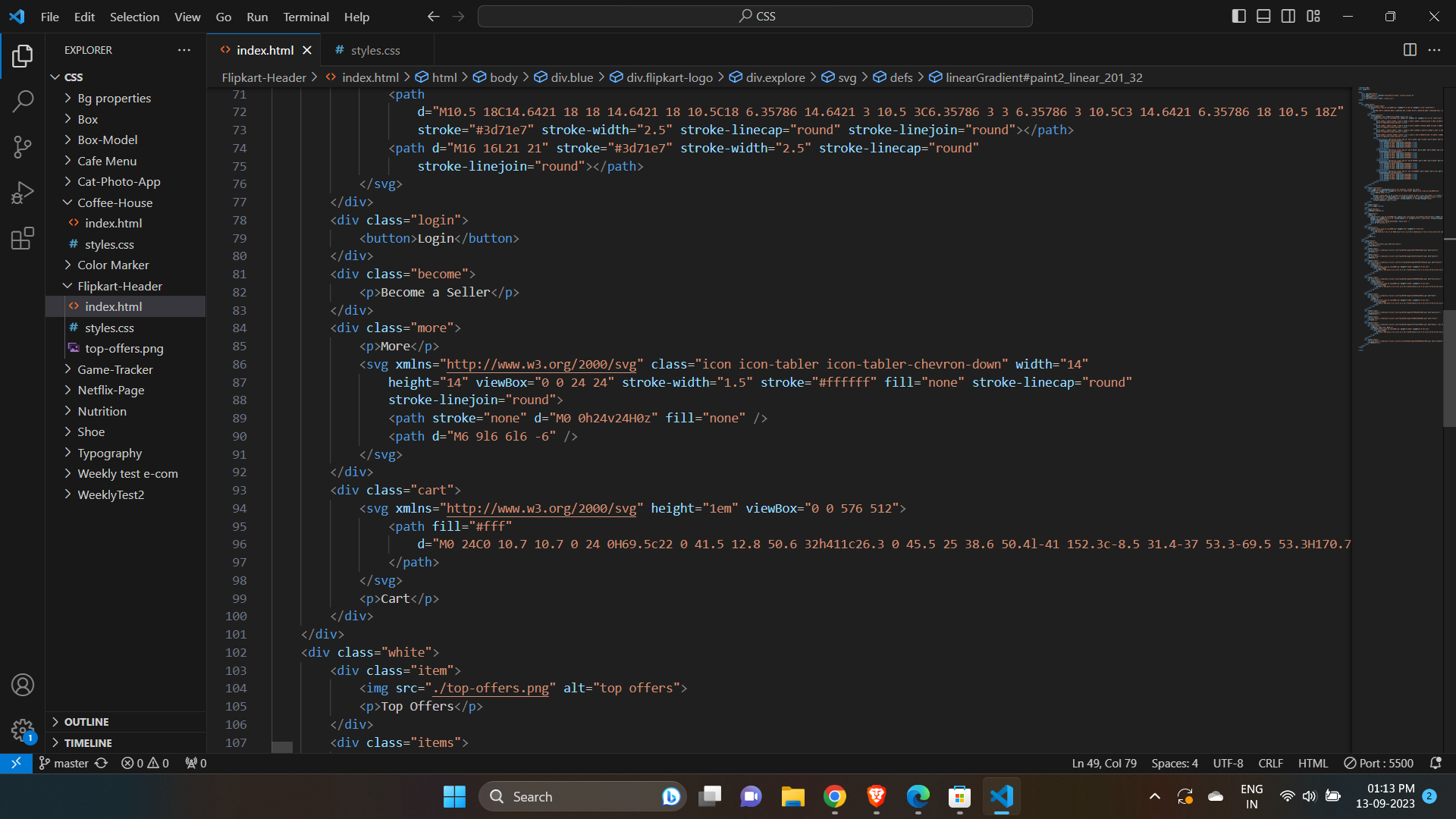 GitHub - jaideepsingh0085/flipkart-navbar