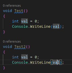 [BUG] wrong variable highlights · Issue #71 · microsoft/vscode-dotnettools · GitHub