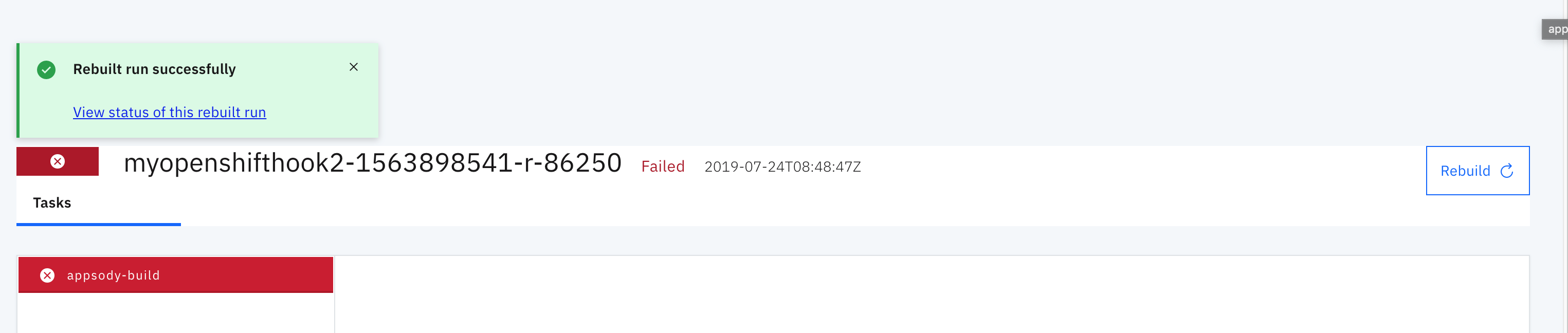 Use Inlinenotification For Rebuild Notification · Issue 372 · Tektoncddashboard · Github