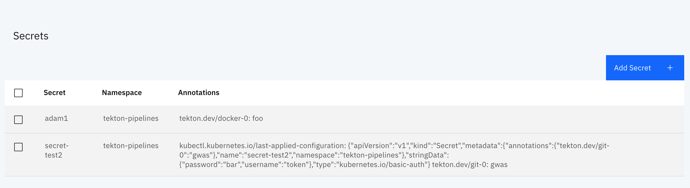 Password in clear text displayed on Secrets page · Issue #511 · tektoncd/dashboard · GitHub
