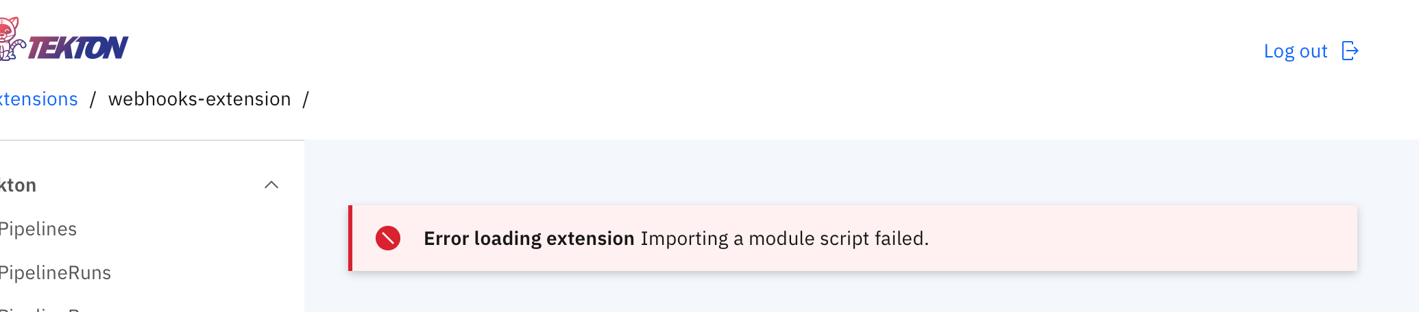 Webhooks Extension Doesn T Load In Safari On Openshift Does In Chrome Firefox · Issue 239