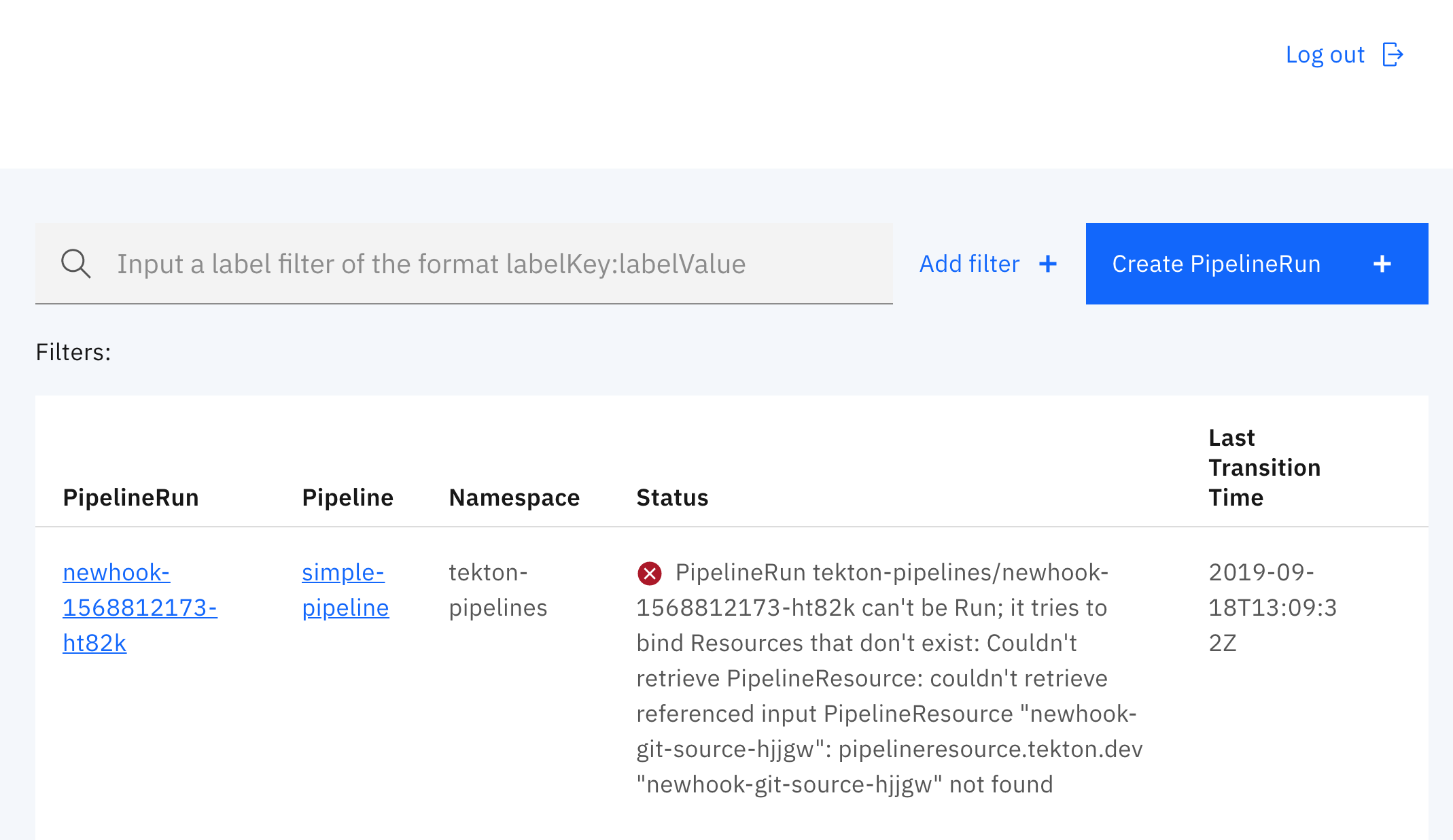 Import resource errors under race condition · Issue #469 · tektoncd/dashboard · GitHub