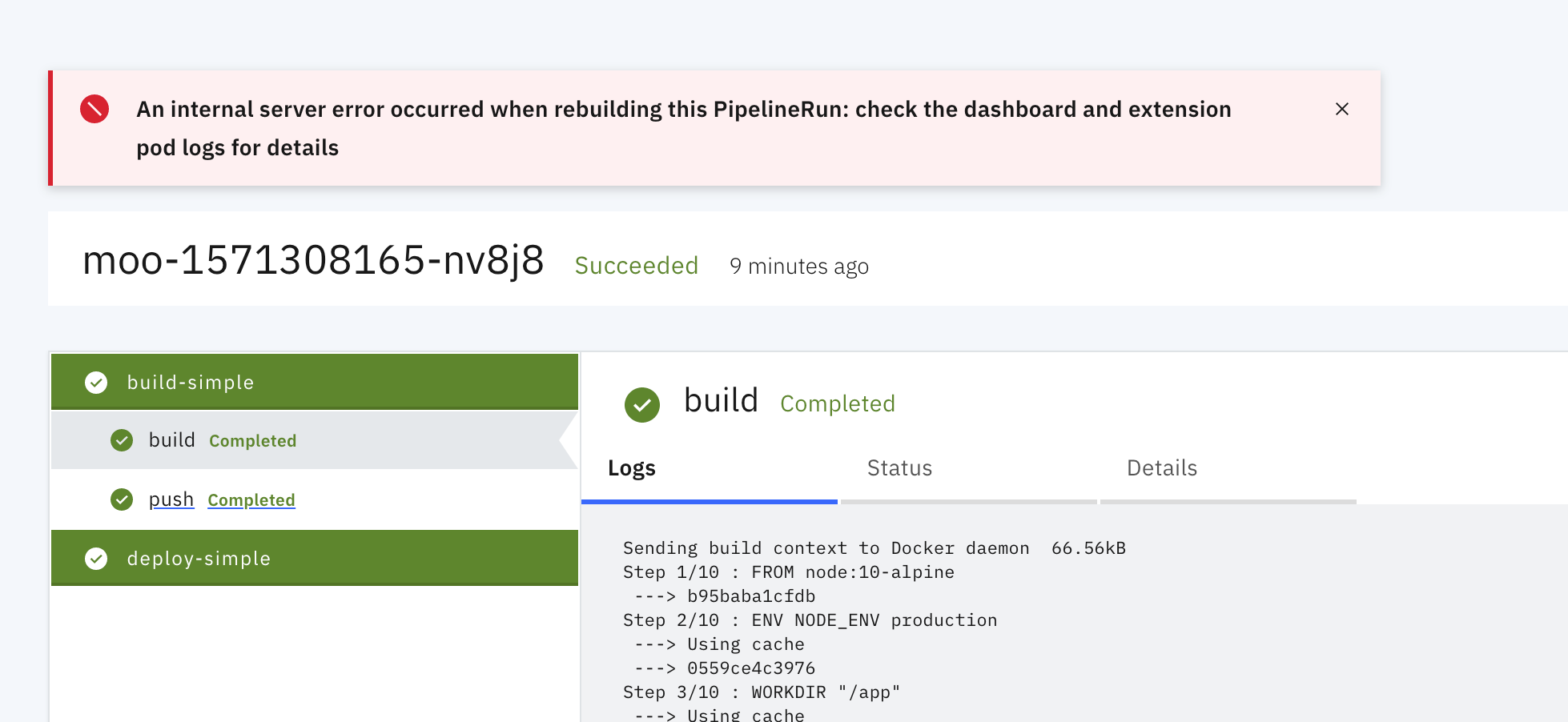 Unable to rebuild successful PipelineRuns citing `trigger` field · Issue #647 · tektoncd ...
