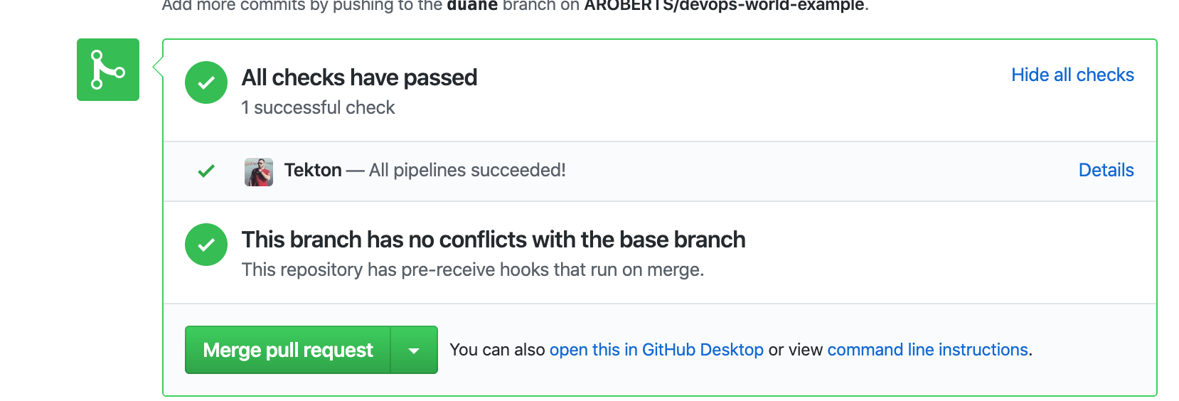 Deleting the pipelinerun causes pull request status to be successful · Issue #395 · tektoncd ...