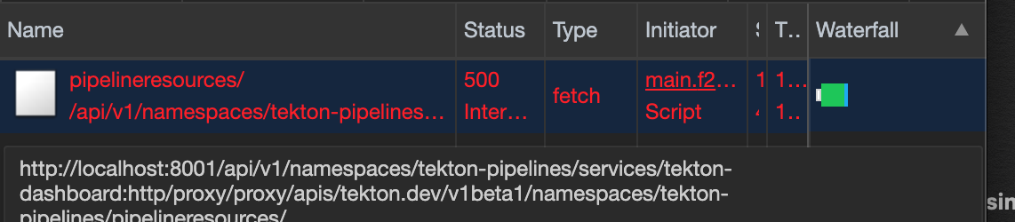 [Beta] Import resources error 500 · Issue #1157 · tektoncd/dashboard · GitHub