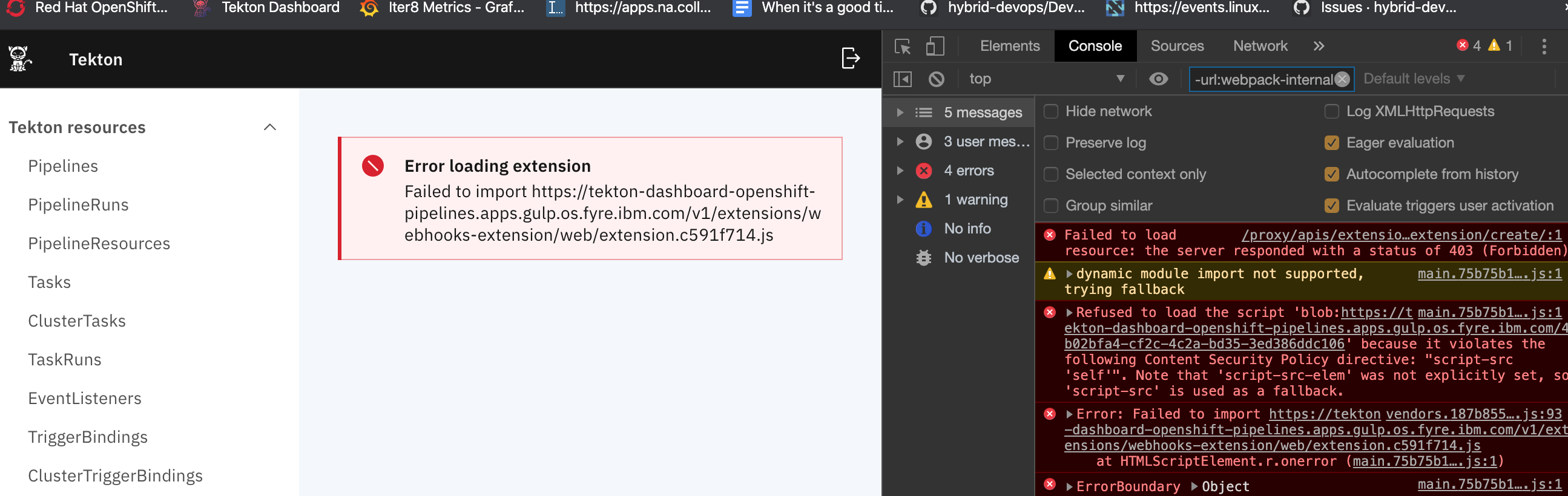 Webhooks create form has lost its formatting · Issue #521 · tektoncd/experimental · GitHub