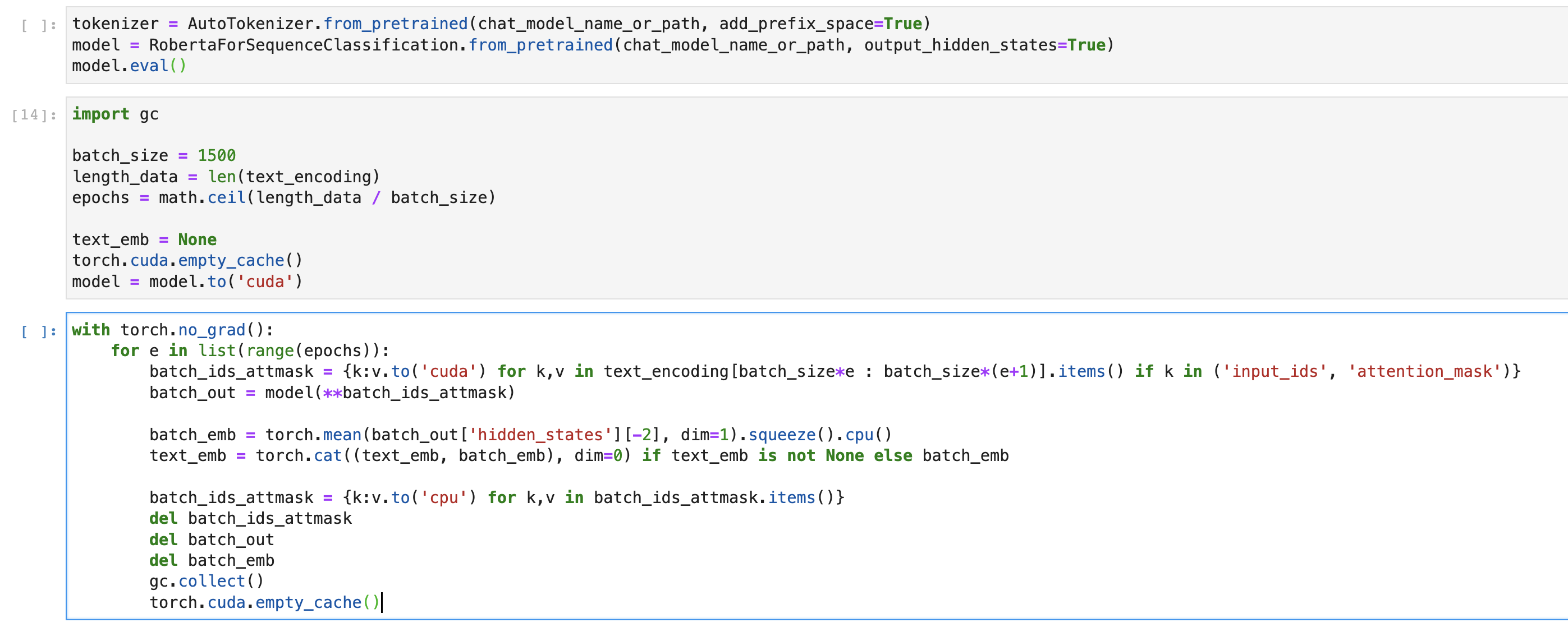 Only Use One Gpu When Generating The Hidden States Text Embeddings By Model Output Api 