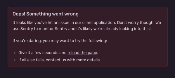Button Create A Gitlab Issue Doesnt Work · Issue 48517 · Getsentrysentry · Github