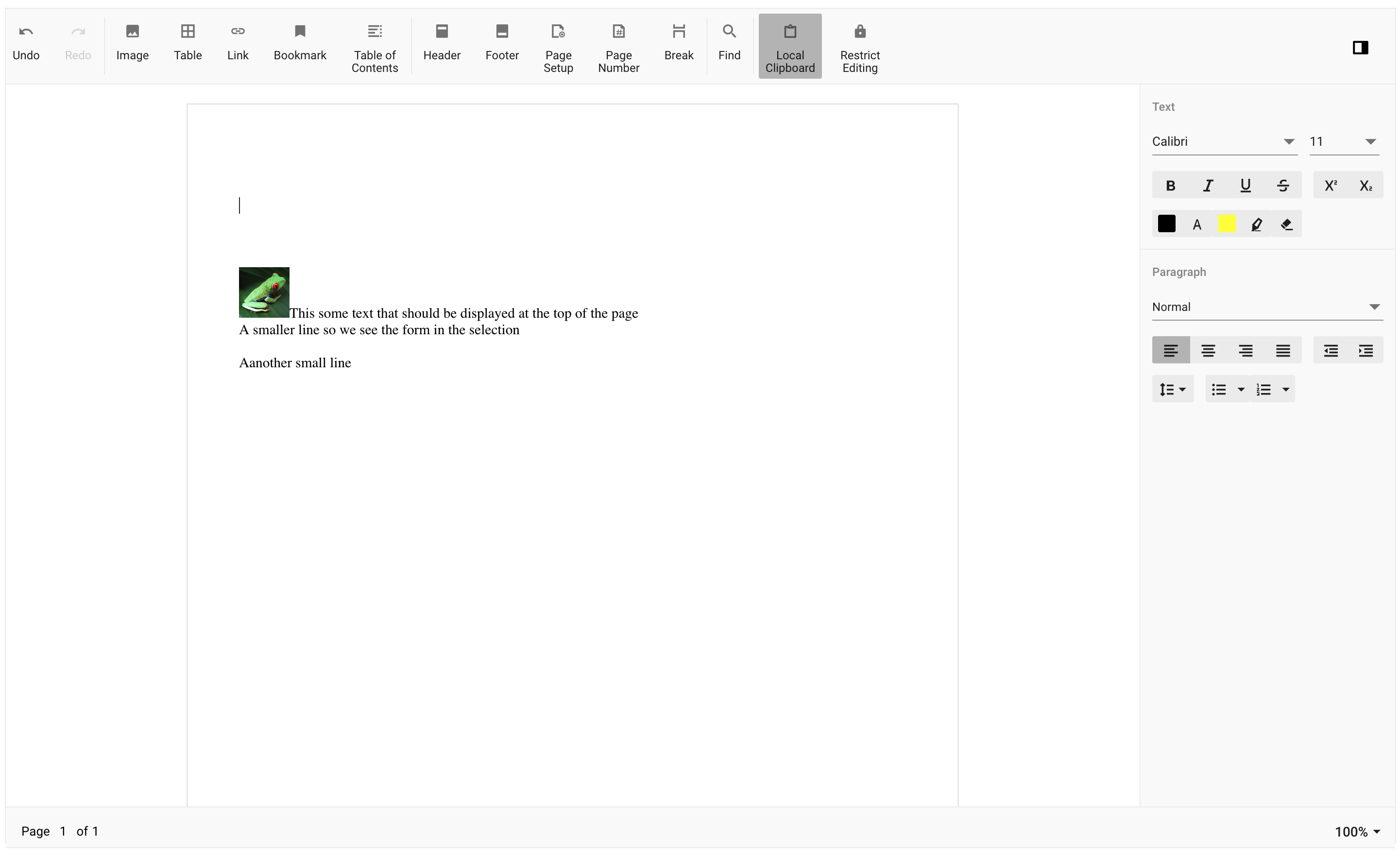 DocumentEditorContainerComponent: text rendered displaced · Issue #34 · syncfusion/ej2-react-ui ...