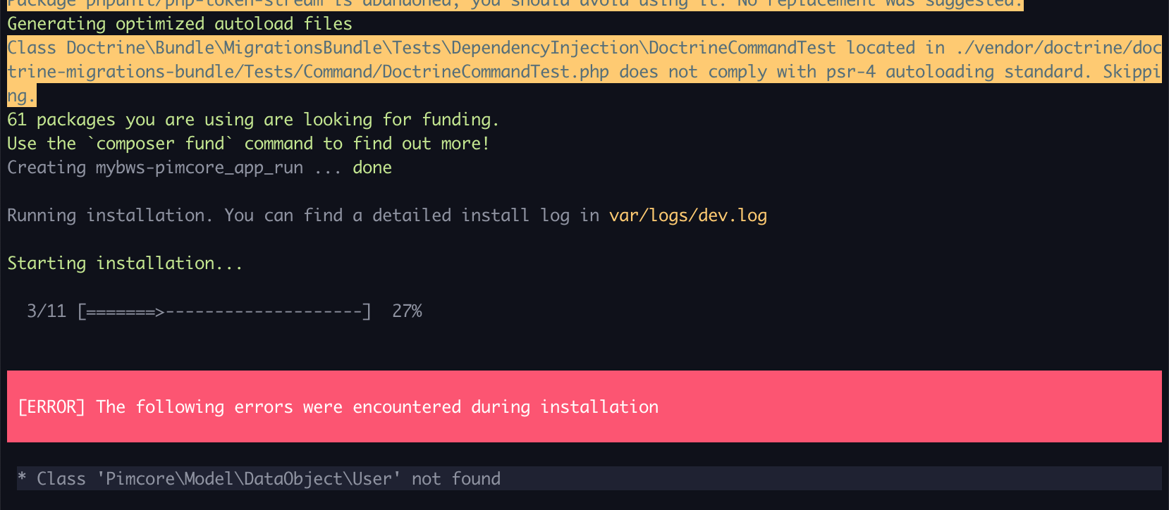 [Installation] [Bug] Installation crashes when I override the DataObject class · Issue #7945 ...