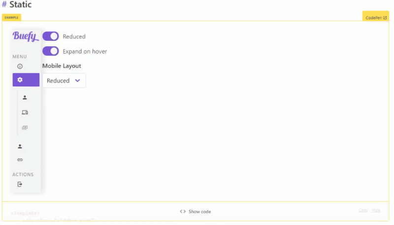 Sidebar content wrapping during hover transition · Issue #3013 · buefy/buefy · GitHub