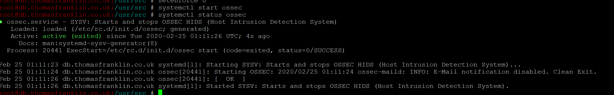 Selinux Preventing Startup On Rhel 8 · Issue 1844 · Ossecossec Hids · Github
