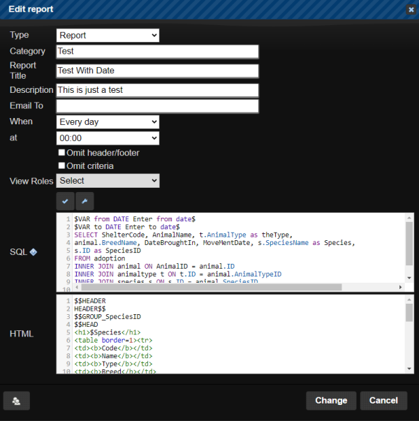 Reports Using Group Not Parsing Correctly · Issue 953 · Sheltermanager Asm3 · Github