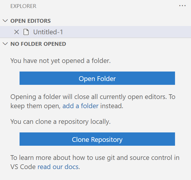 "No Folder Open" section of the file explorer translation issues (pt-br ...