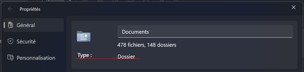 Bug Alignment Issue In Properties Type And File System