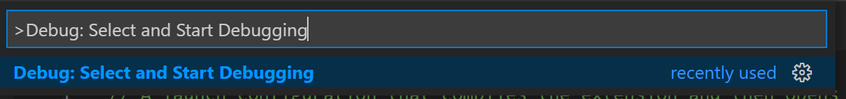 "Debug: Select and Start Debugging" missing from the Command Palette ...