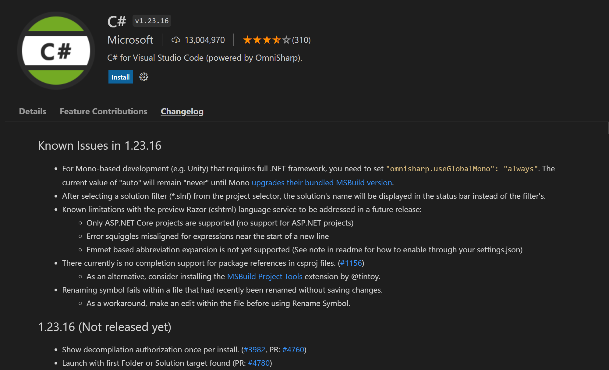 Changelog still shows 1.23.16 as "Not released yet" · Issue #4824 ...