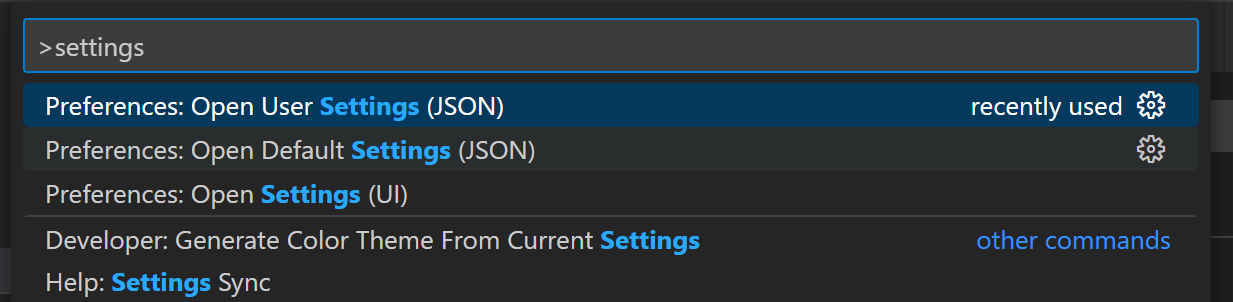 why there is only open settings(ui) in command? · Issue #5864 · microsoft/vscode-docs · GitHub