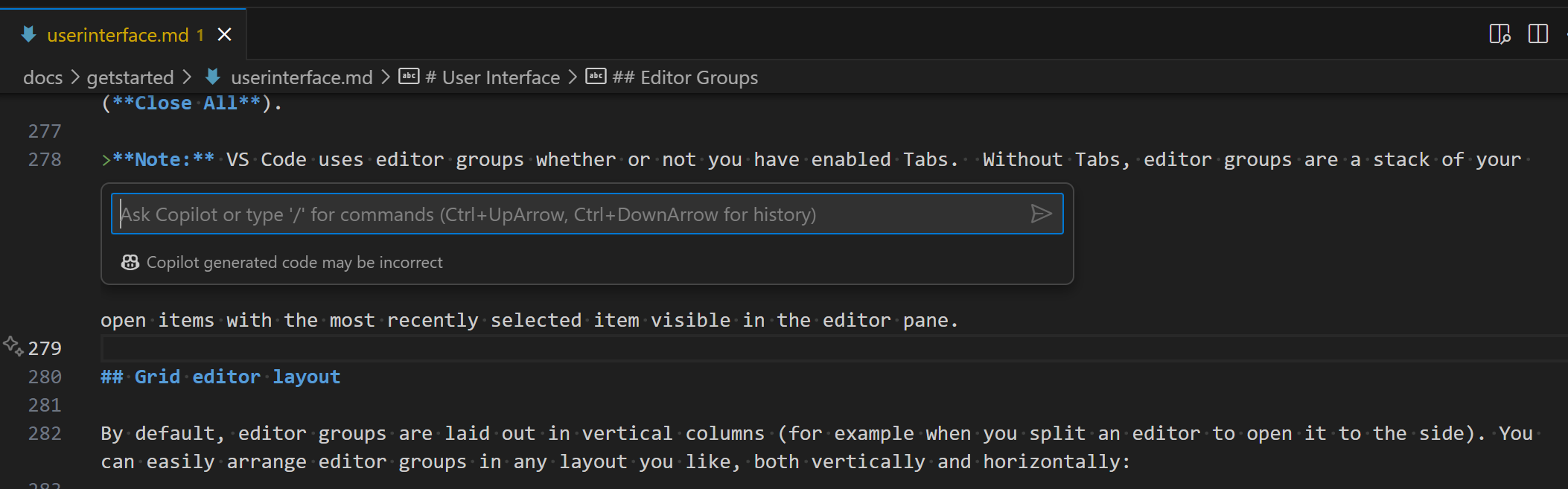 inline chat displays on the wrong line · Issue #196491 · microsoft/vscode · GitHub