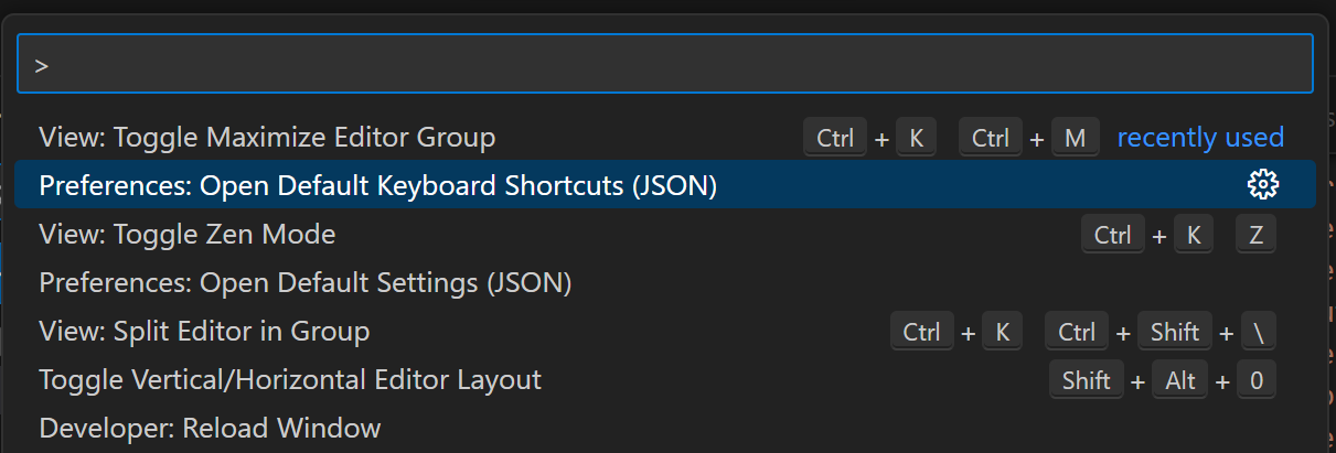 Command Palette keybindings rendering odd when selected · Issue #196734 · microsoft/vscode · GitHub