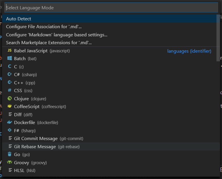 Language identifiers page looks out of date · Issue #2109 · microsoft/vscode-docs · GitHub