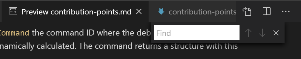 Find control in Markdown preview not correctly themed · Issue #83176 ...