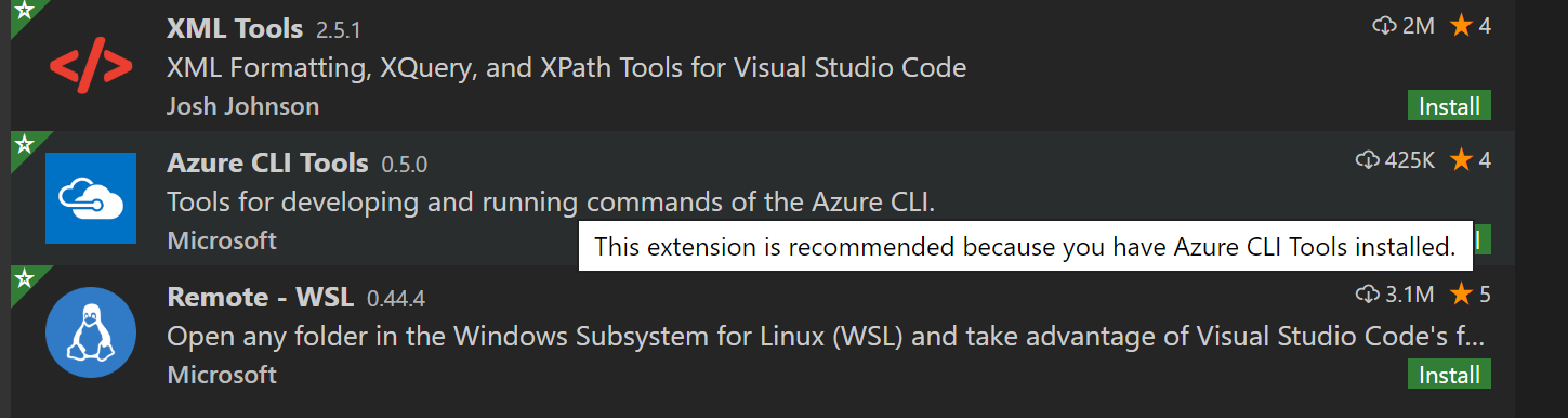 Extension recommendation hover reason just repeats extension friendly name · Issue #104031 ...
