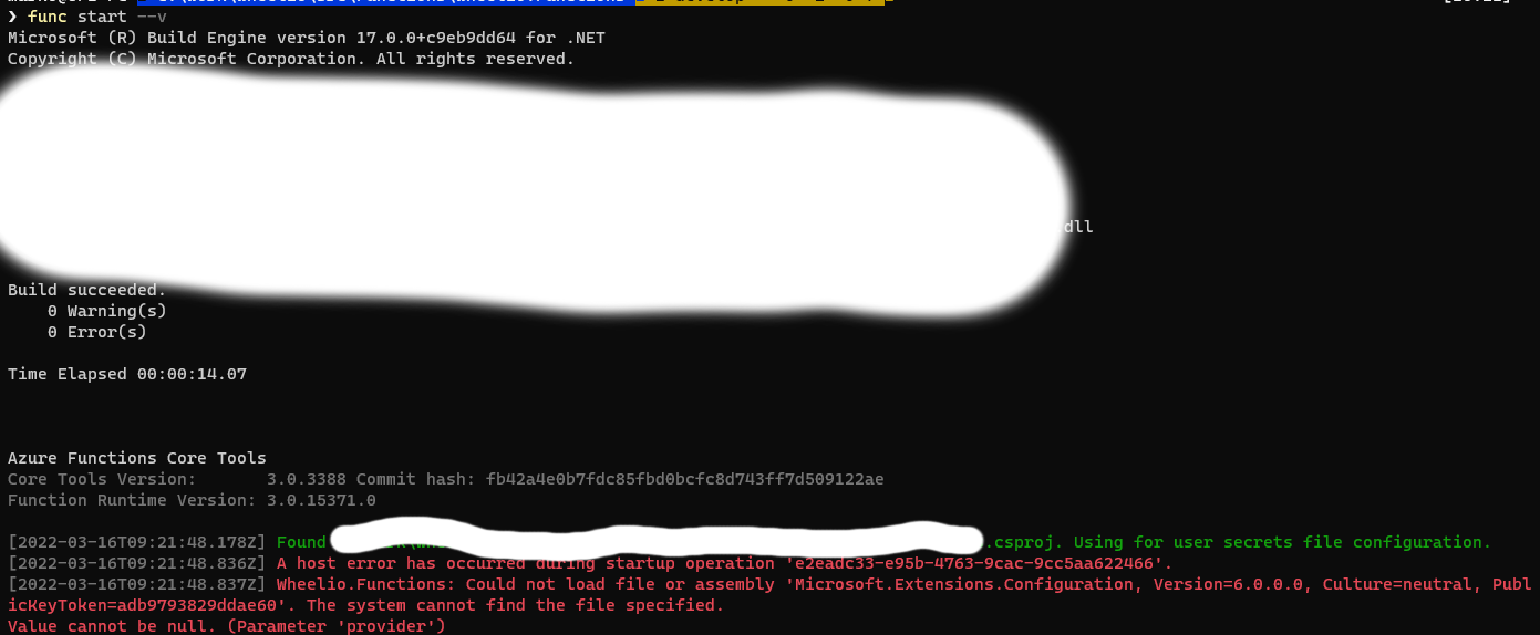 Failed to initialize CoreCLR, HRESULT: 0x80070057 · Issue #2812 · Azure/azure-webjobs-sdk · GitHub
