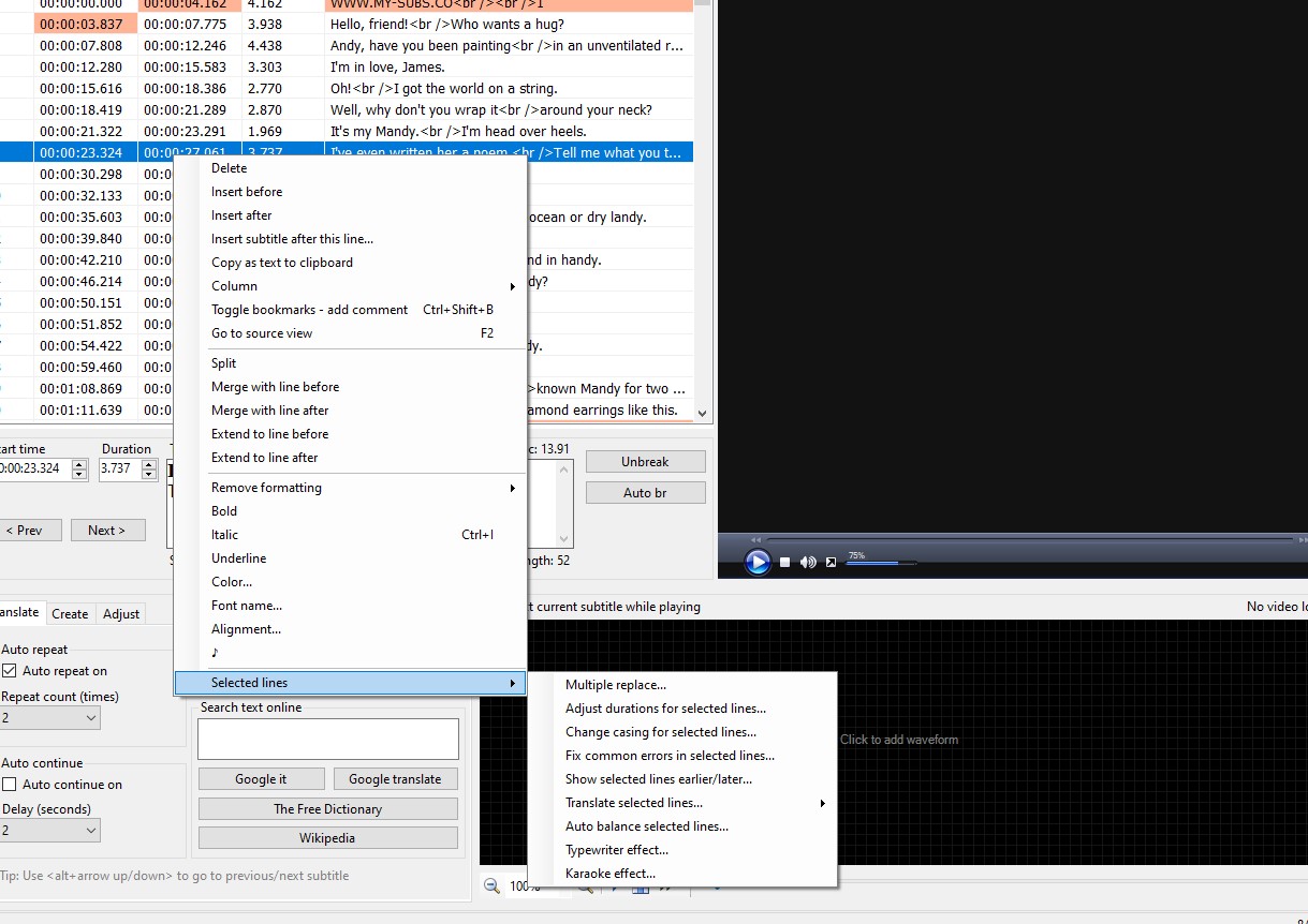 Audio to text with selected box text only · Issue #6852 · SubtitleEdit/subtitleedit · GitHub