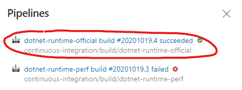 5.0.0 dotnet/runtime official pipeline build is gone: "Build not found." · Issue #6615 · dotnet ...
