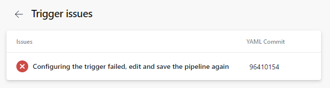 microsoft-go Azure Pipeline has red banner: "Some recent issues detected related to pipeline ...