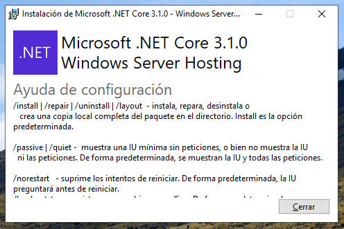 Windows hosting bundle 3.x localized help text is clipped · Issue #18152 · dotnet/aspnetcore ...