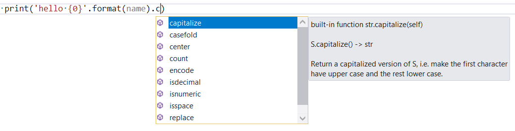 Hover tootip for 'capitalize' does not show documentation · Issue #3868 · microsoft/PTVS · GitHub
