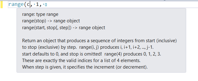 Signature Display Inconsistent With `range` · Issue 3869 · Microsoftptvs · Github 7335