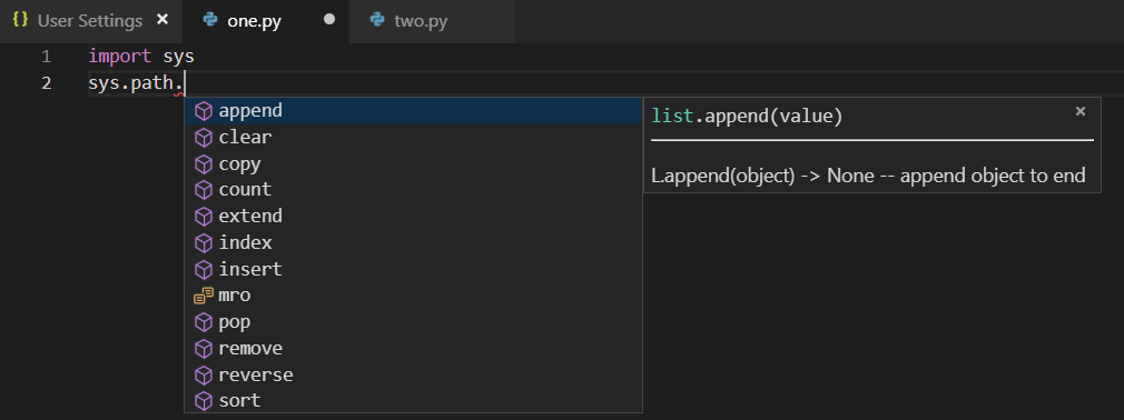 sys.path. not providing completion for `append` · Issue #728 ...