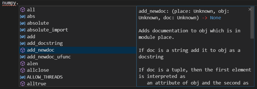 Improve documentation display · Issue #438 · microsoft/pyright · GitHub