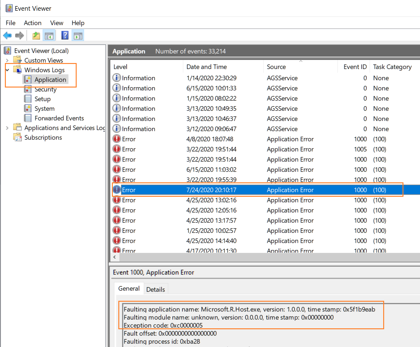 Exception: System cannot find message text for message number 0x%1 in the message file for %2 ...