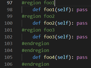 #region folding stopped working · Issue #2244 · microsoft/pylance ...