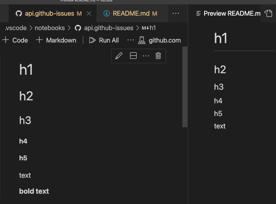 Markdown cell header styling · Issue #105900 · microsoft/vscode · GitHub