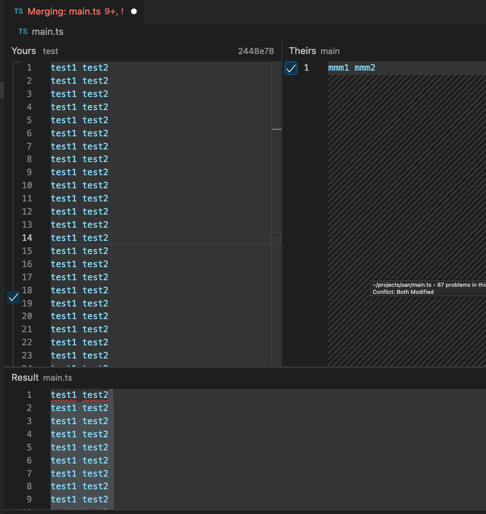 Merge editor: result depends on the order checkboxes are check in · Issue #151041 · microsoft ...